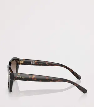 VOGUE Acetate Irregular Sunglasses - Brown