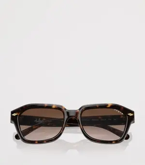 VOGUE Acetate Irregular Sunglasses - Brown