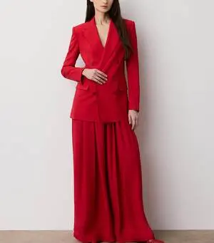 Ralph Lauren Satin Vannesa Wide-leg Trousers