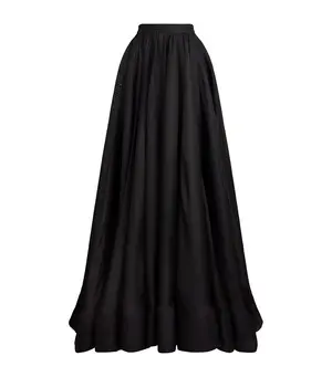 Black Silk Maxi Skirts
