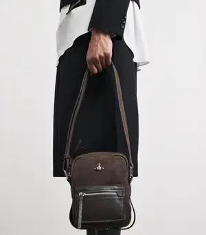 VIVIENNE WESTWOOD Leather Jackson Satchel