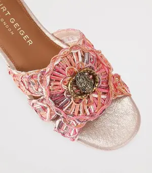 Kurt Geiger Woven Chelsea Flat Sandals - Pink