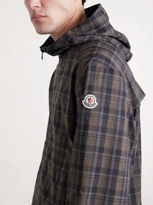 Moncler Natisone Checked Shell Jacket