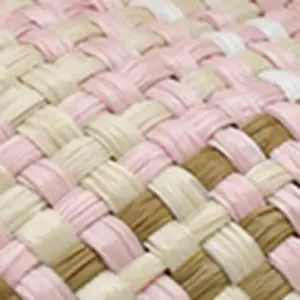 Burberry Raffia Bucket Hat With Knight Stamp - Pink