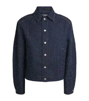 Men's Faded Tweed Denim Jackets