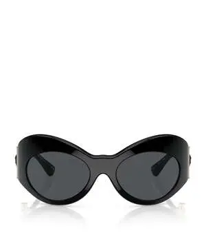 Versace Acetate Irregular Sunglasses - Black