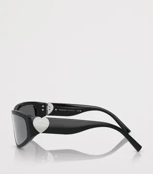 Tiffany & Co. Acetate Tf4217 Irregular Sunglasses - Black