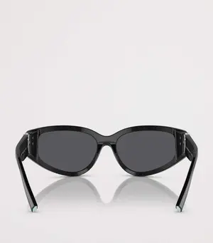Tiffany & Co. Acetate Tf4217 Irregular Sunglasses - Black