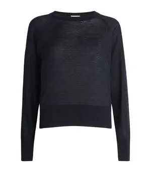 Agnona Linen-silk Crew-neck Sweater