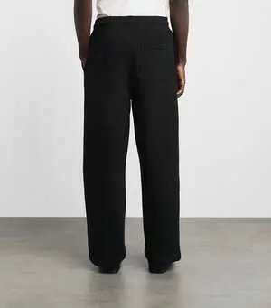 AMI Paris Cotton De Coeur Sweatpants - Black