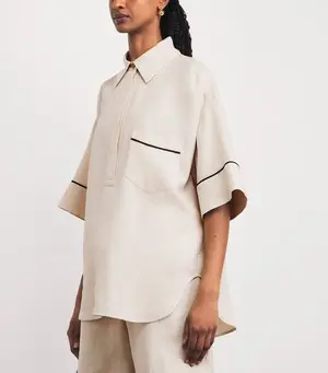 Agnona Linen Shirt - Beige