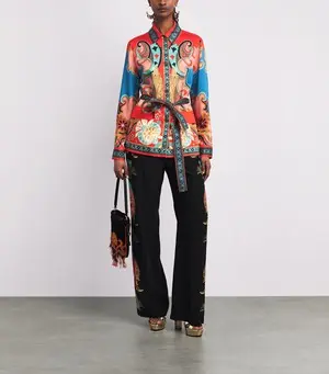 Etro Paisley Belted Overshirt