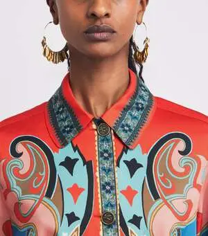 Etro Paisley Belted Overshirt