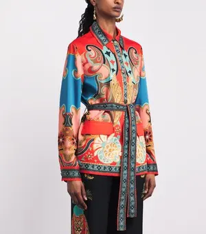 Etro Paisley Belted Overshirt