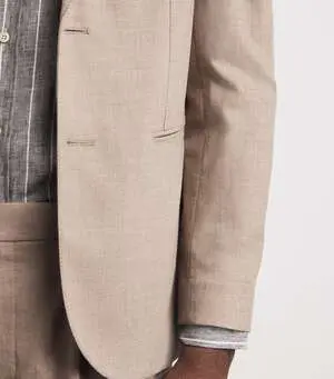 ALAN SCOTT Worsted Cashmere Slim Blazer