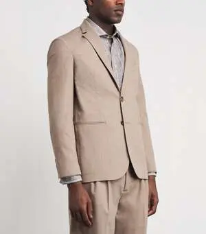 ALAN SCOTT Worsted Cashmere Slim Blazer