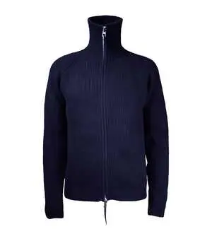ALAN SCOTT Cashmere Rib-knit Cardigan