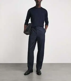 ALAN SCOTT Superfine Merino Wool Crew Neck Sweater