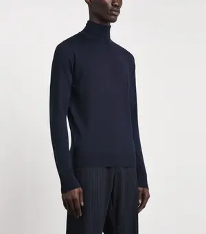 ALAN SCOTT Superfine Merino Wool Rollneck Sweater