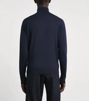 ALAN SCOTT Superfine Merino Wool Rollneck Sweater