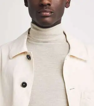 ALAN SCOTT Superfine Merino Wool Rollneck Sweater