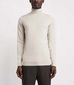 ALAN SCOTT Superfine Merino Wool Rollneck Sweater