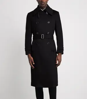 ALAN SCOTT Cashmere-blend Trench Coat