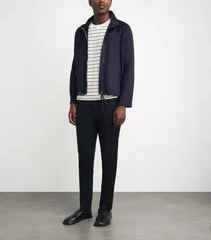 ALAN SCOTT Cashmere-blend Track Sweater