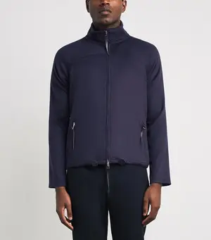 ALAN SCOTT Cashmere-blend Track Sweater