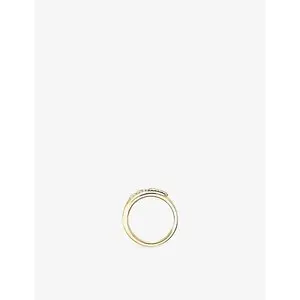 Messika Move Noa Pavé 18ct Gold And 0.46ct Diamond Ring - Yellow