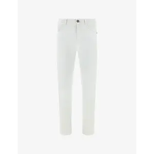 Boggi Milano Garment-dyed Straight-leg Stretch Denim-blend Jeans - Ice