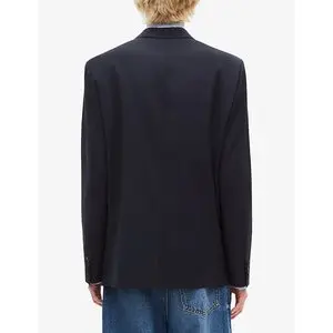 The Kooples Notch-lapel Relaxed-fit Wool Blazer