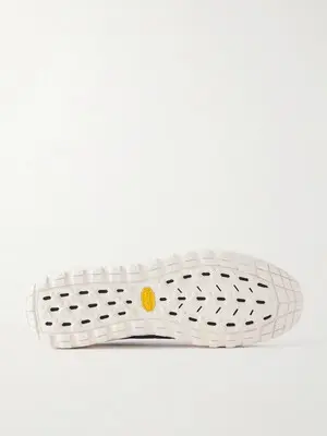 Moncler Trailgrip Lp Leather-trimmed Mesh Sneakers