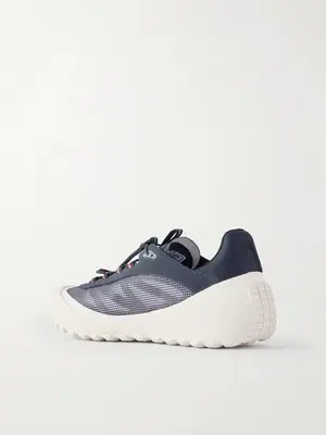 Moncler Trailgrip Lp Leather-trimmed Mesh Sneakers