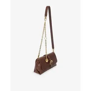 Maje Leather Shoulder Bag - Brown