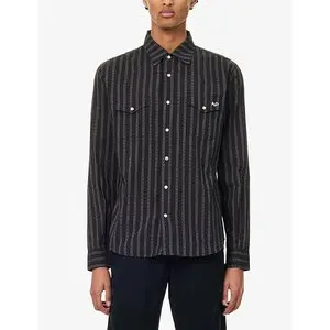 AUSTIN POST Western Striped Cotton Shirt
