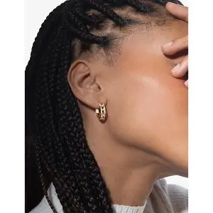 Messika Move Classique 18ct Gold And Diamond Hoop Earrings - Yellow
