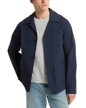 Michael Kors Cotton Linen Chore Jacket - Midnight