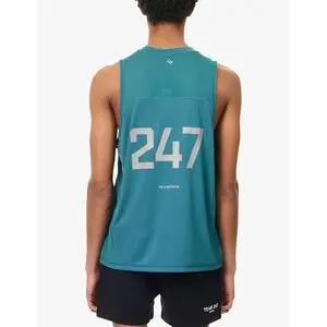 247 BY REPRESENT Numbers Stretch-jersey Vest - Teal