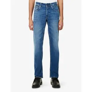 REPLAY Grover Straight-fit Stretch-denim Jeans