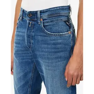 REPLAY Grover Straight-fit Stretch-denim Jeans