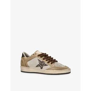 GOLDEN GOOSE Ball Star Suede Trainers - Beige Oth