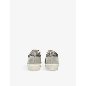 GOLDEN GOOSE Hi Star Suede Trainers - Silver Com