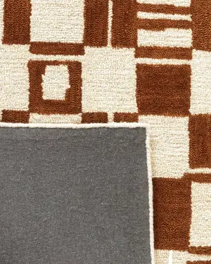 Quince Zion Wool Rug - Rust