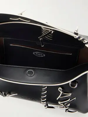 TOD'S Woven Leather Shoulder Bag