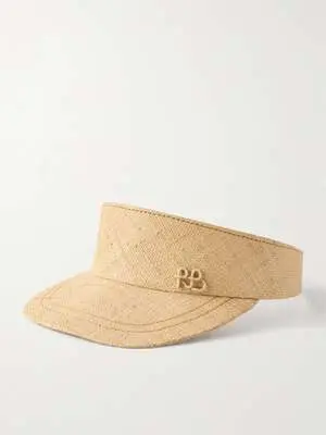 Ruslan Baginskiy Ruslan Baginskiy Embroidered Straw Visor Neutral