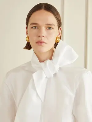 Saint Laurent Bo Pointes Arrondies' Earrings