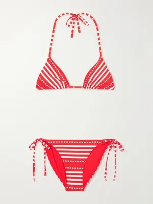 LEMLEM Malia Striped Triangle Bikini