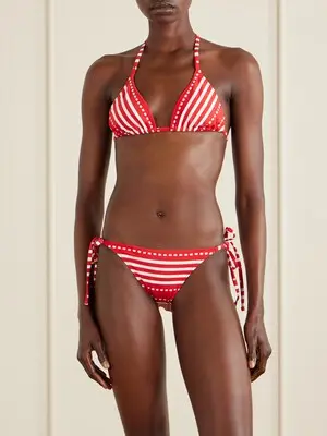 LEMLEM Malia Striped Triangle Bikini