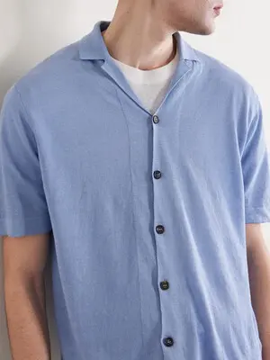 SLOWEAR Incotex Zanone Icelino Polo Shirt - Blue